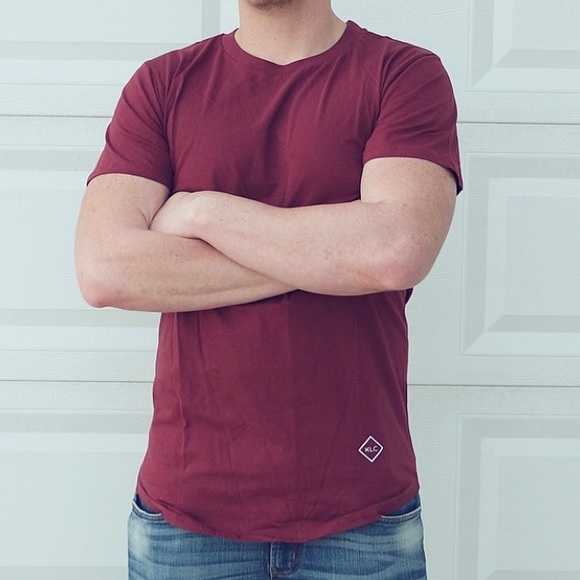 Shirts | Mens Maroon Tee | Poshmark